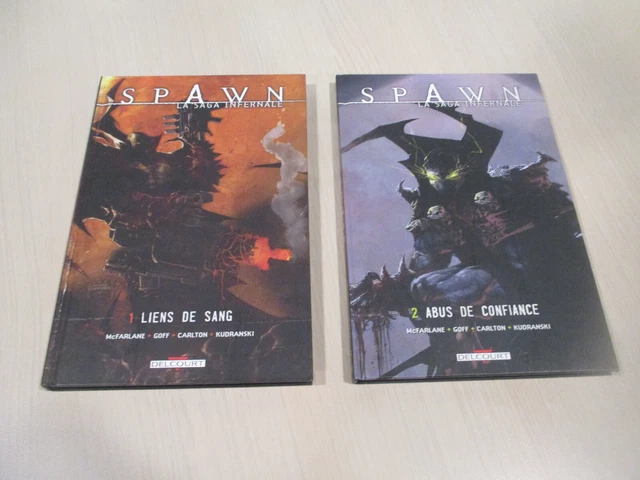 LOT 2 BD Comics SPAWN LA SAGA INFERNALE tomes 1 et 2 - édit. DELCOURT EUR 30,00 - PicClick FR