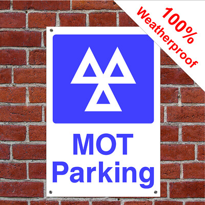 MOT SYMBOL PARKING garage sign GAR16 Garage, MOT and workshop notices £ ...