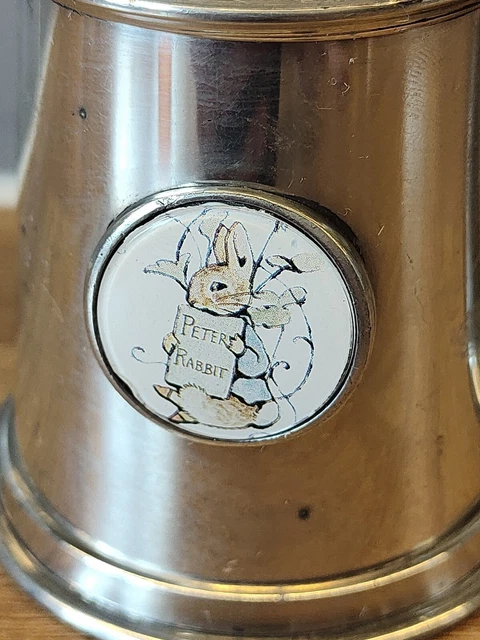 WORLD OF BEATRIX Potter Handcrafted Sheffield Pewter Cup Featuring ...