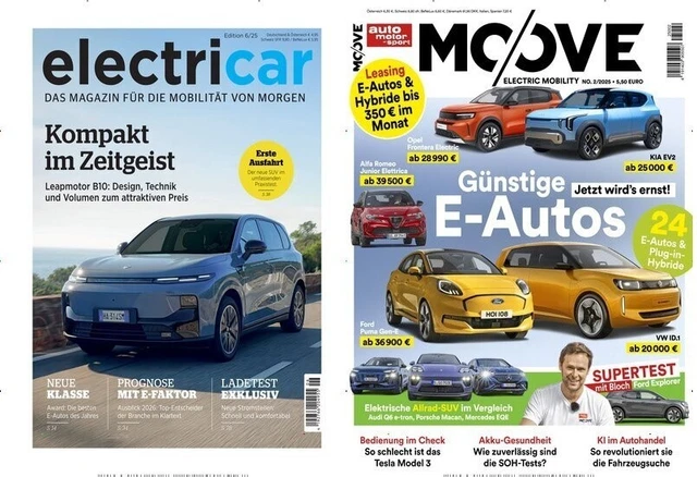 ELECTRICAR + MOOVE Electric Mobility - Januar 2026 + 2025 - Neupreis je ...