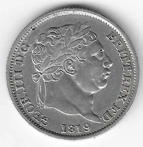 KING GEORGE III (3rd) One Shilling 1s British Coin 1819 Coin £76.00 ...