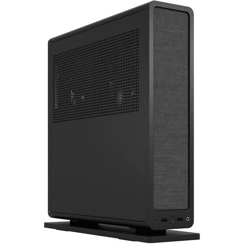 FRACTAL DESIGN RIDGE Black Mini-ITX Slim Small Form Factor Console PC ...