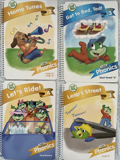 LEAP FROG LEAPPAD 4 Easy Reader Phonics Interactive Books Long Short ...
