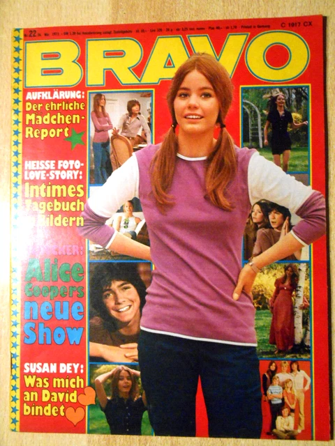 BRAVO 22/1973 KOMPLETT- Alice Cooper, Susan Dey, Lex Barker, Peter ...