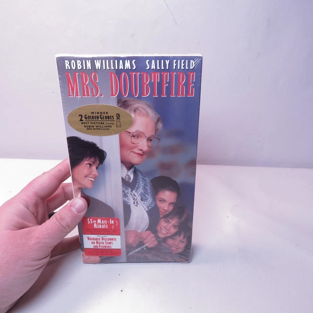 NEW MRS. DOUBTFIRE VHS Factory Sealed With Fox Video Watermark Tape ...