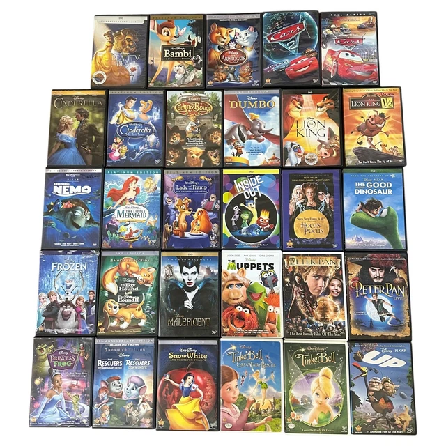 DISNEY PIXAR DVD Lot 29 Family Animated Movies Cars Nemo Lion King ...