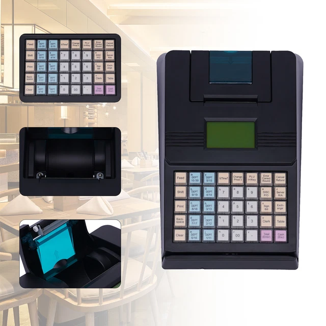 ELECTRONIC CASH REGISTER LCD Cashier POS System USB Serial Port Retail ...