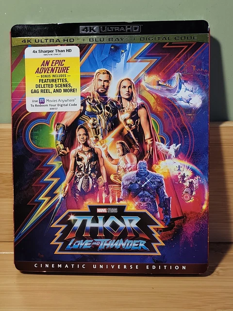 THOR LOVE AND Thunder 4K ULTRA + Blu-ray + Digital code New Sealed £12.44 - PicClick UK