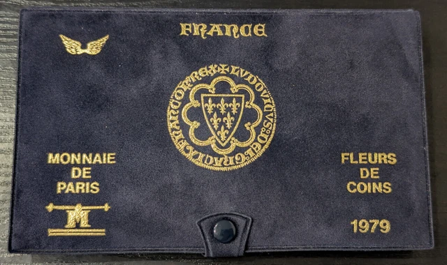 MINT DE PARIS Boxset FDC Fleur De Corner 10 Coins 1979 Edge B With ...