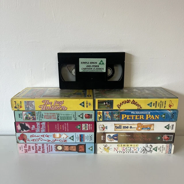 VINTAGE CHILDRENS TV Shows VHS Bundle 60s, 70s, 80s & 90s – 11 Video ...