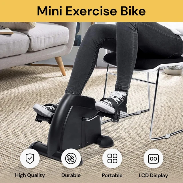 PORTABLE EXERCISE MINI Gym Bike Pedal Bike Fitness Cycle Leg /Arm w ...