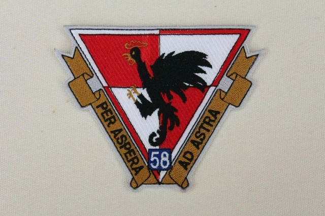 ECUSSON PATCH POLISH Af 58Sqn "Per Aspera Ad Astra" Ts11 "Iskra" Deblin ...