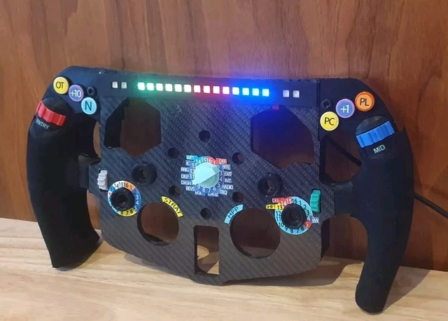 LOGITECH G29 G923 F1 Steering Wheel Mod With RPM Lights And Magnetic ...