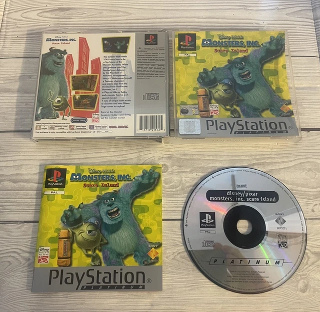 MONSTERS INC SCARE Island PS1 Game Complete With Manual UK PAL £7.99 ...