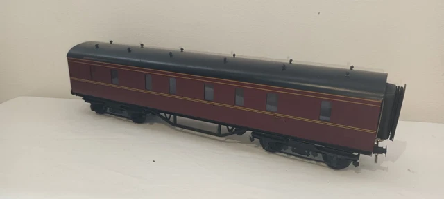 O GAUGE 7MM KITBUILT Bogie Parcels Utility Van LMS BR Maroon Livery £57 ...
