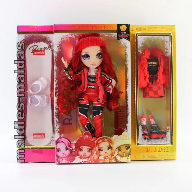 RAINBOW HIGH RUBY Anderson Winter Break Fashion Doll 574286EUC bambola ...