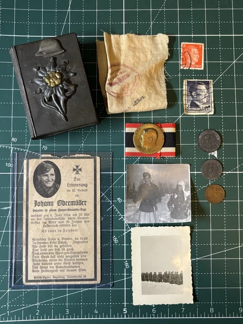 WW2 GERMAN RARE D-Day Death Card & Personal Effects £196.48 - PicClick UK