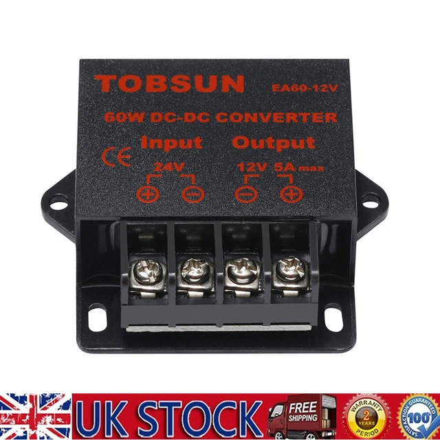 DC-DC 24V TO 12V 60W 5A Buck Converter Adjustable Power Supply Step ...