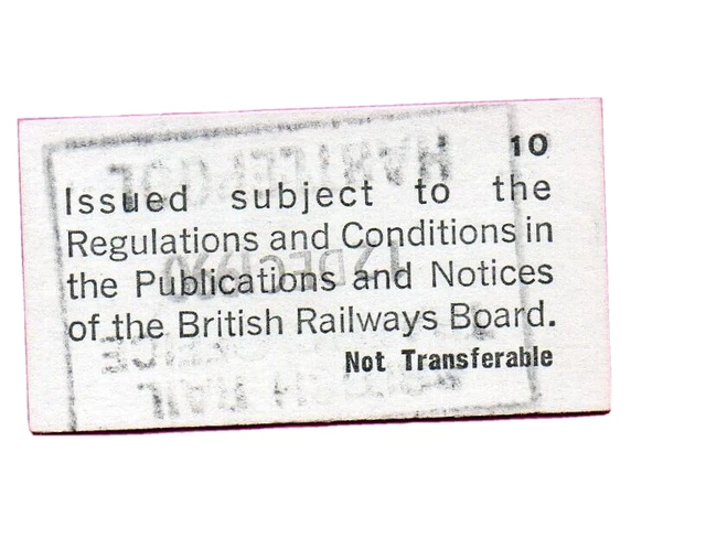 BR (E) RAILWAY platform ticket - HARTLEPOOL 4p. Edmondson card green ...