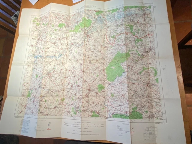WW1 ERA BRITISH Army General Staff Map of VALENCIENNES France. Original ...