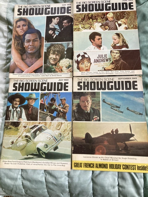 SHOWGUIDE FILM MAGAZINE- 4 Copies From 1969 £4.99 - PicClick UK