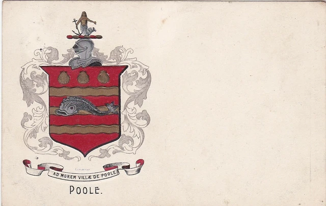 HERALDIC COAT OF Arms / Town Crest, POOLE, Dorset £3.99 - PicClick UK