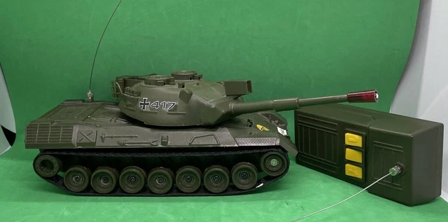 VINTAGE MULTI CHANNEL System Rc Leopard A2 Tank Boxed Untested £50.00 ...