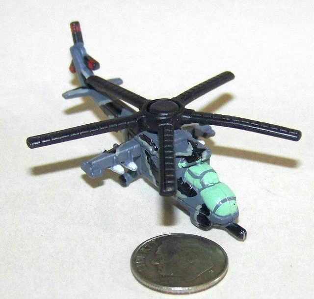MICRO MACHINE RUSSIAN Military MI-24 Hind Helicopter in Dark Winter ...
