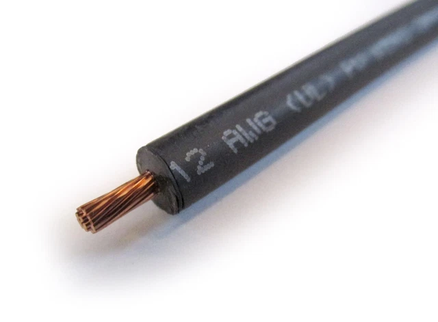 12 AWG SOLAR Panel Wire 100' Power Cable UL 4703 Copper MADE IN USA PV ...