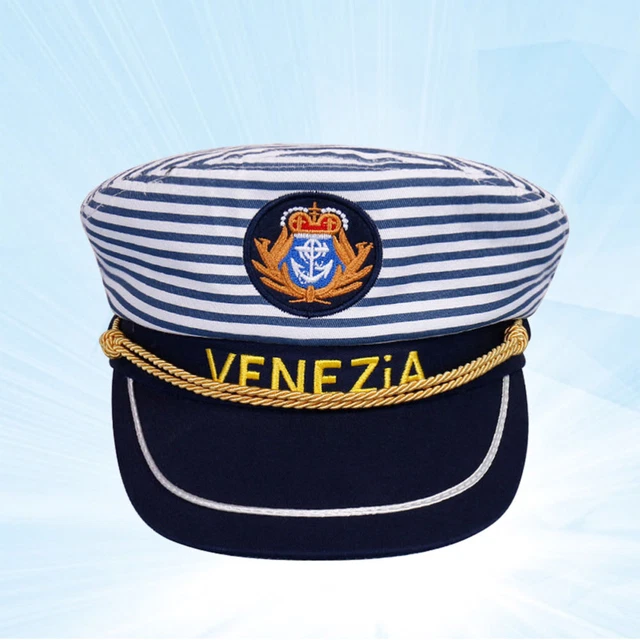 NAVY BLUE SEA Captain Hat Sailor Hats for Adults Captian Miss Child £11 ...