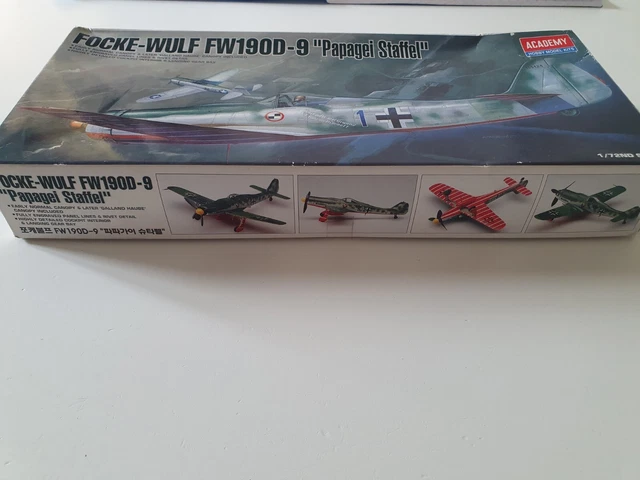 MAQUETTE ACADEMY FOCKE Wulf fw190d-9"papagei staffel" 1/72 maquette ...