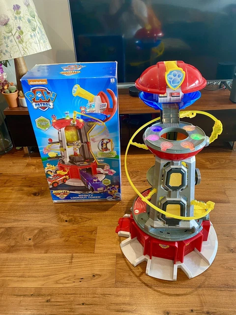 PAW PATROL MIGHTY Pups Lookout Tower Light Sounds And Hooks £20.00 ...