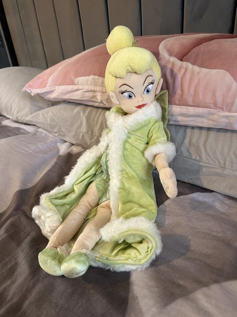 DISNEY STORE TINKERBELL 20” Princess Plush Soft Toy Fairy Peter Pan ...