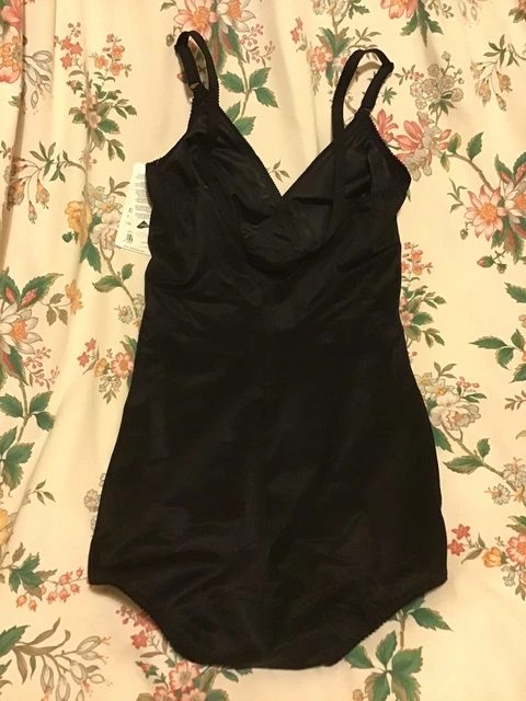 VINTAGE NATURANA CORSELETTE 38C Black Bodyshaper 3030 Girdle Shapewear ...
