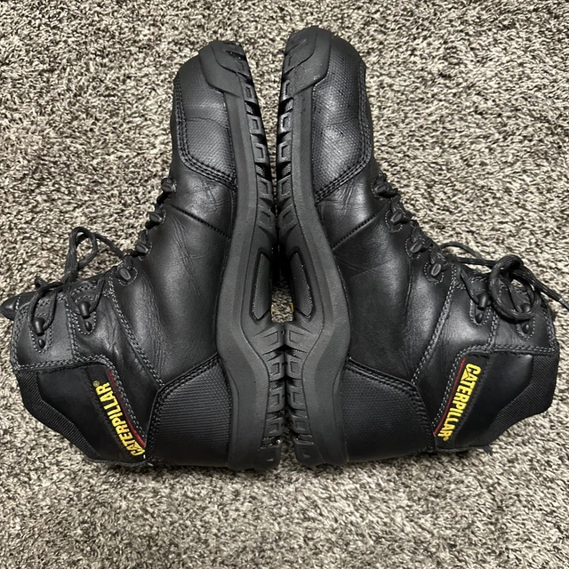 CATERPILLAR WORK BOOTS Mens 11 Resorption Combat Black Leather ...