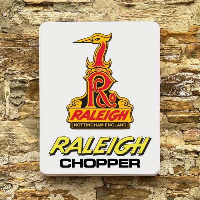 RALEIGH CHOPPER LED Illuminated Light Up Box Garage Sign Bike Bicycle ...