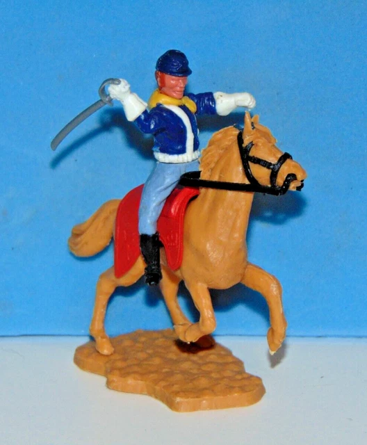 RARE TIMPO 7TH CAVALRY / UNION MOUNTED TROOPER WITH SABRE + WHITE ...