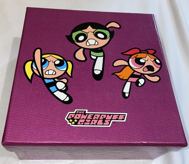 RARE 2000 ‘THE Powerpuff Girls’ Purple Cardboard Box Cartoon Network ...
