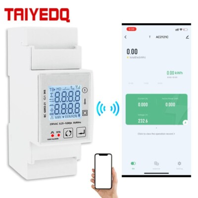 TUYA KWH WIFI Smart Power Energy Meter Single Phase Smartlife 230V £35.30 - PicClick UK