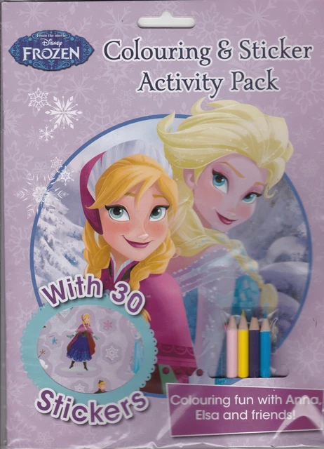 DISNEY FROZEN COLOURING and Sticker Activity Over 30 Stickers BRAND NEW ...