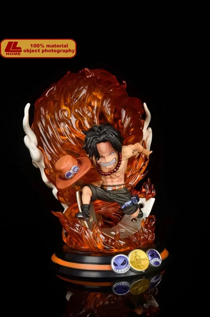 ANIME ONE PIECE Portgas·D· Ace Dai Enkai Entei PVC Q Ver. Figure Statue ...