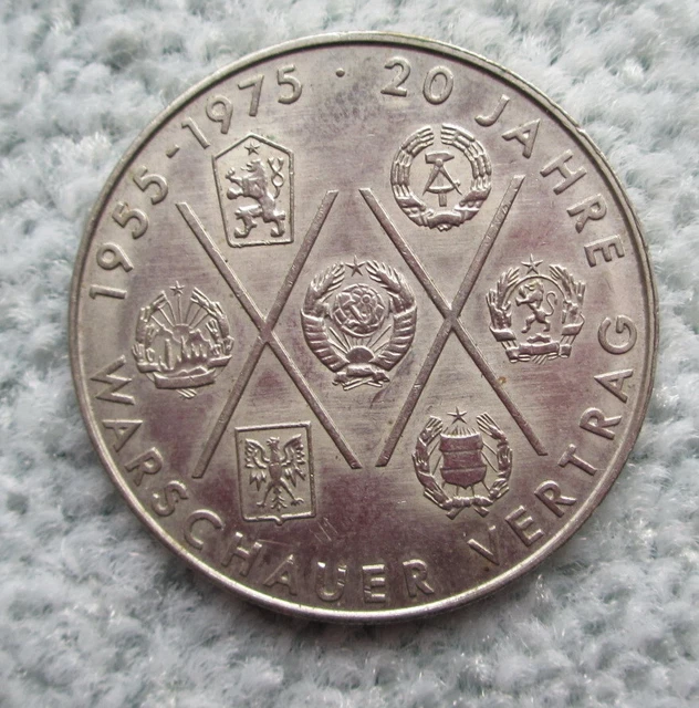 10 MARK DDR 1975, 20 Jahre Warschauer Vertrag. Stempelglanz EUR 1,00 - PicClick DE