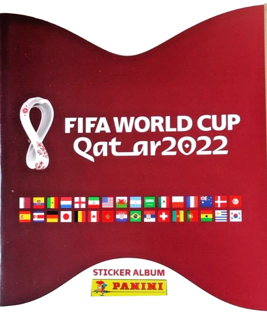 PANINI OFFICIAL FIFA World Cup Qatar 2022 Sticker Album and 6 Stickers ...