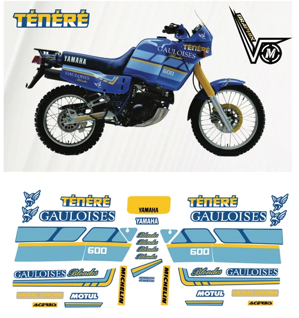 DAKAR YAMAHA XT 600 Z TENERE 3AJ 1988 -1991 adesivi/grafiche/stickers ...