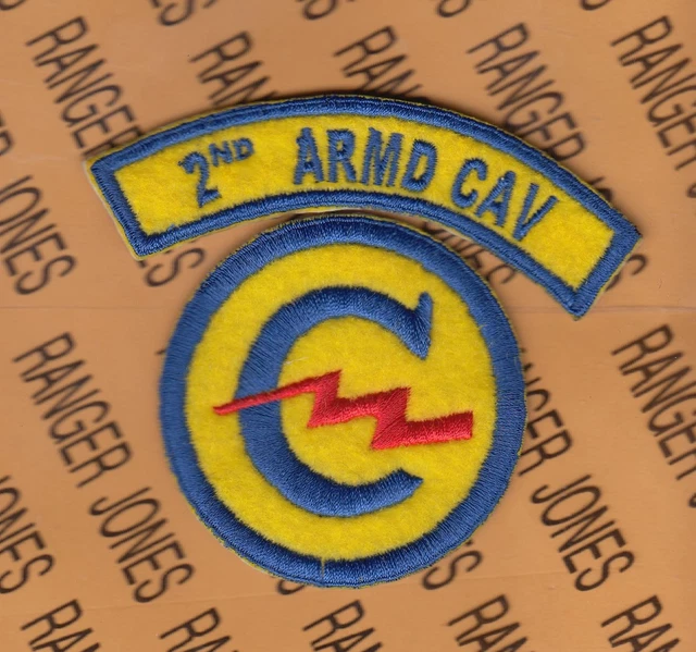 US ARMY 2ND Armored Cavalry ARMD CAV Constabulary patch set £6.27 ...