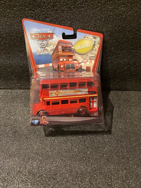 DISNEY PIXAR CARS 2 Deluxe Diecast #4 Double Decker Bus NEW IN BOX £34. ...