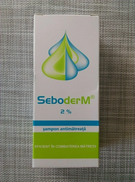 SEBODERM SHAMPOO 2% anti-dandruff seborrhea prevents scalp combat ...