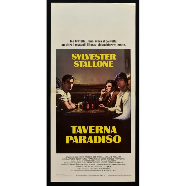 AFFICHE TAVERNA PARADISO Sylvester Stallone Kevin Conway Archer Assante ...