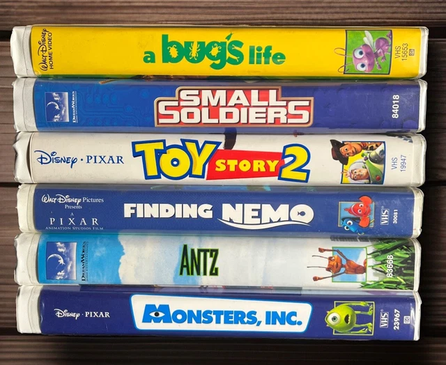 DREAMWORKS & DISNEY Pixar VHS Lot - A Bug’s Life, Monsters Inc, Antz ...