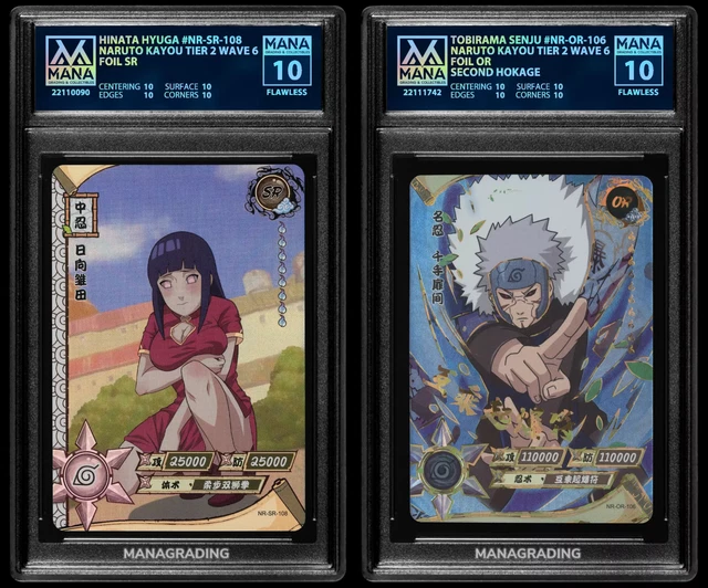 NARUTO KAYOU MANA 10 Hinata Hyuga Sr-108|Tobirama Senju Or-106 ...